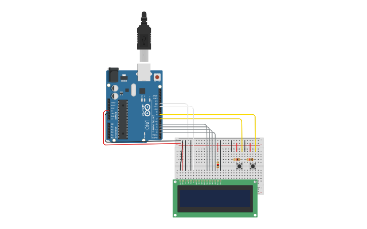 Circuit design stopwatch - Tinkercad