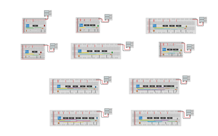 Circuit design Universal logic gates - Tinkercad
