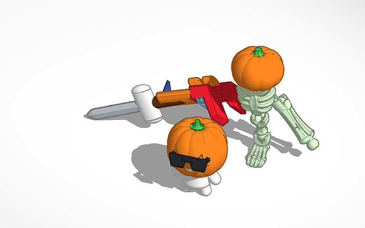 3D design headless horseman's pokemon - Tinkercad