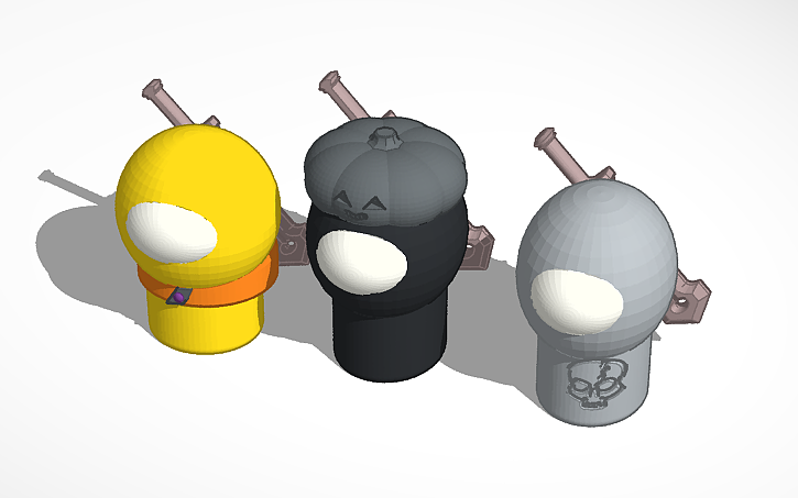 3D design Among us Warriors | Tinkercad
