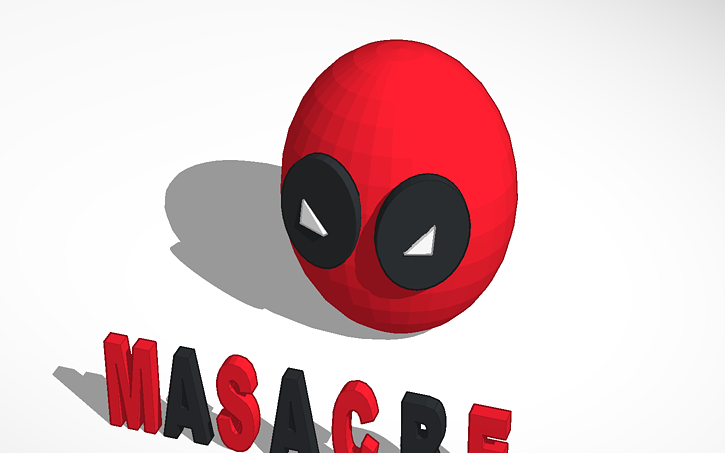 3D design masacre deadpool | Tinkercad