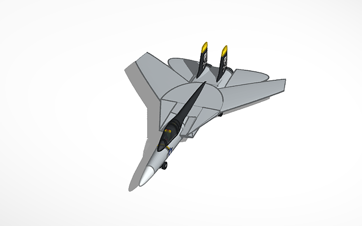 3D design Northrop Grumman F-14 Tomcat Jolly Roger - Tinkercad