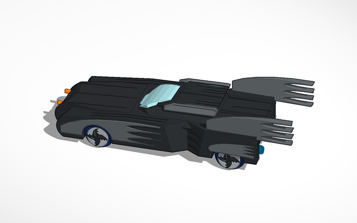 3D design Colour #Batman, #superhero,Batmobile Preview - Tinkercad