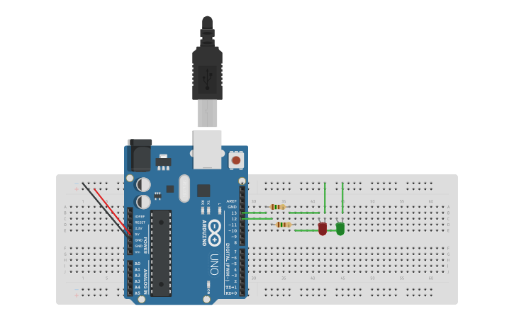 Circuit design SWITCH CASE - Tinkercad