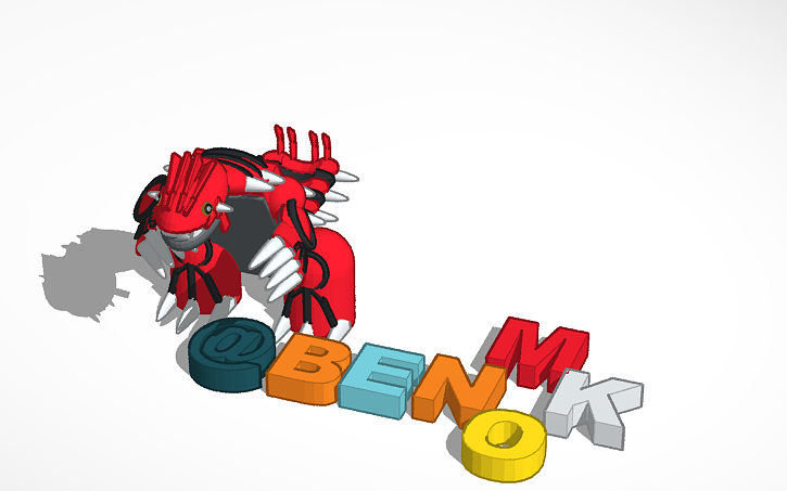 3D design Groundon pokemon | Tinkercad