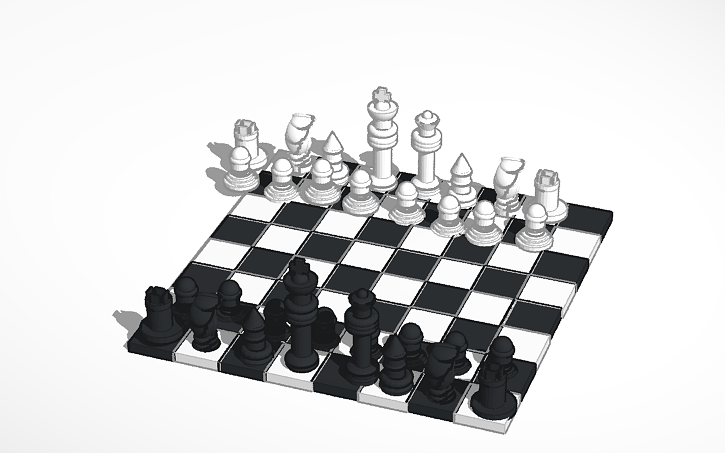 3D design Chess set | Tinkercad