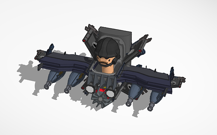 3D design Astro Obliterator (credit to computerman) - Tinkercad