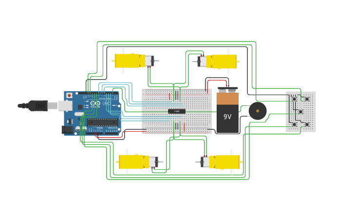 Circuit design IMPLEMENTASI_UTS | Tinkercad