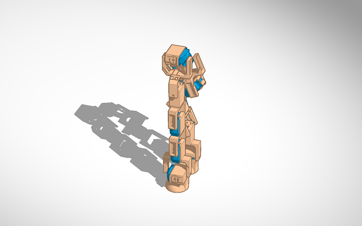 3D design Robotic Legs - Tinkercad