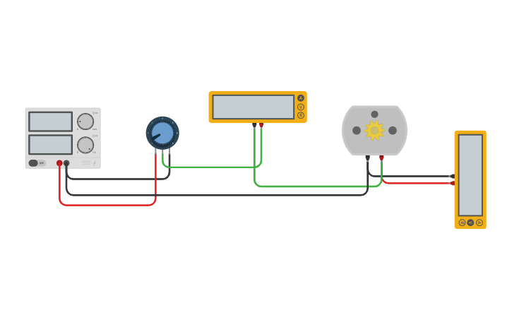 Circuit design DC motor - Tinkercad