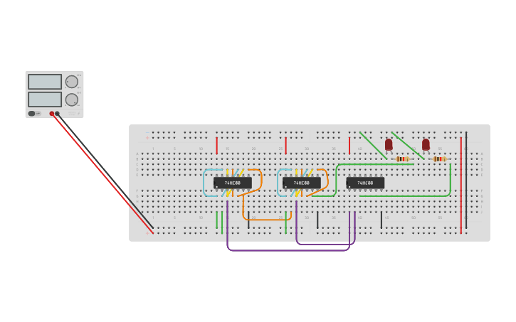 Circuit design Full Adder using NAND gates | Tinkercad