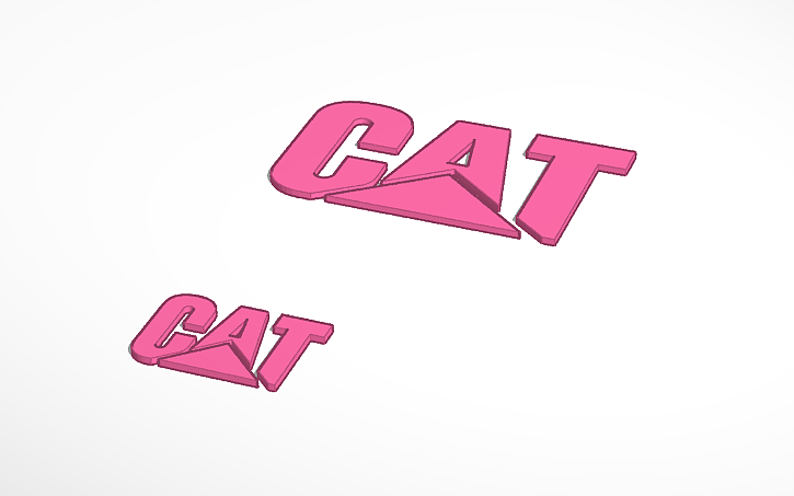 3d Design Cat Logo Tinkercad