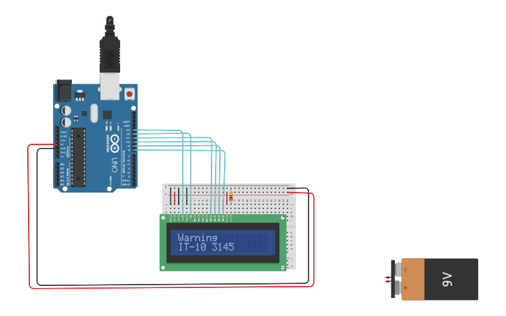 Circuit design Pamaloy - Activity 4 LCD - Tinkercad