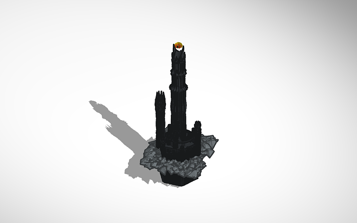 3D design Mordor tower - Tinkercad
