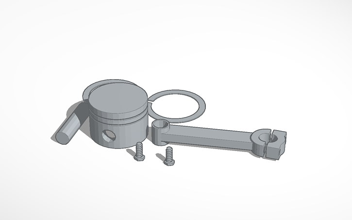 3D design Piston - Tinkercad