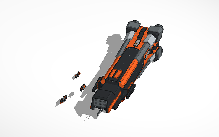 3D design MCRN Battleship - Tinkercad