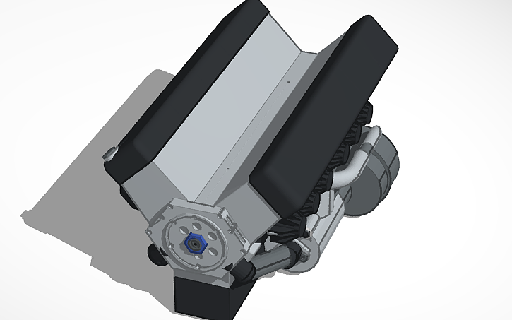 3D design v12 engine | Tinkercad