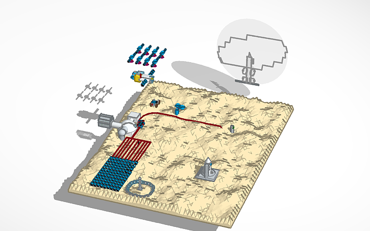 3D design Moon-Base - Tinkercad