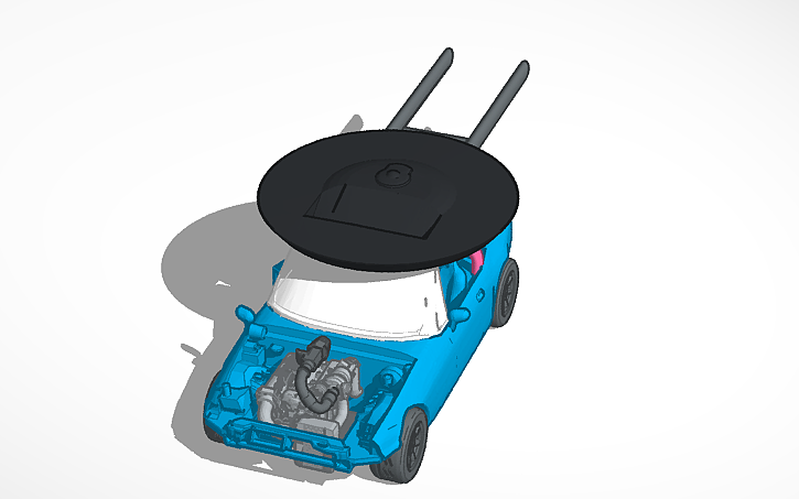 3D design Drag Racing Car - Tinkercad