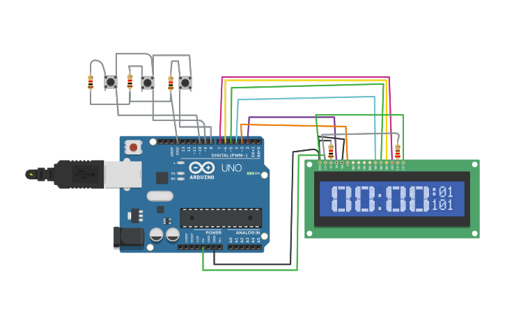 Circuit Design Timer Tinkercad