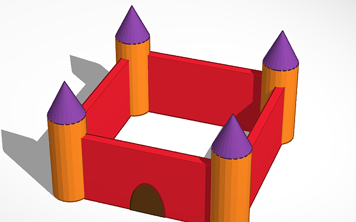 3D design Castle - Tinkercad