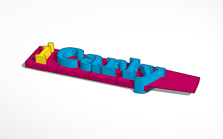 3D design iCarly Logo - Tinkercad