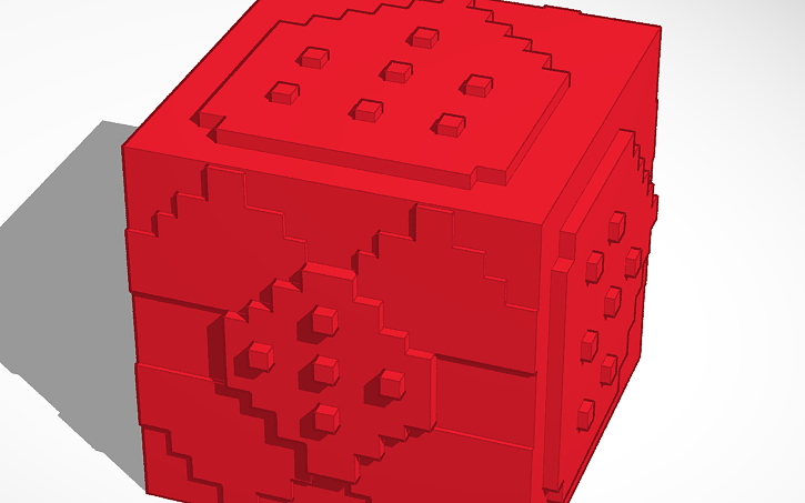 3D design Minecraft Command Block - Tinkercad