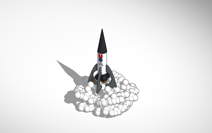 3D design Rocket - Tinkercad