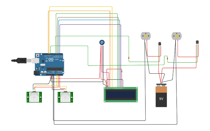 Circuit design AC controller - Tinkercad
