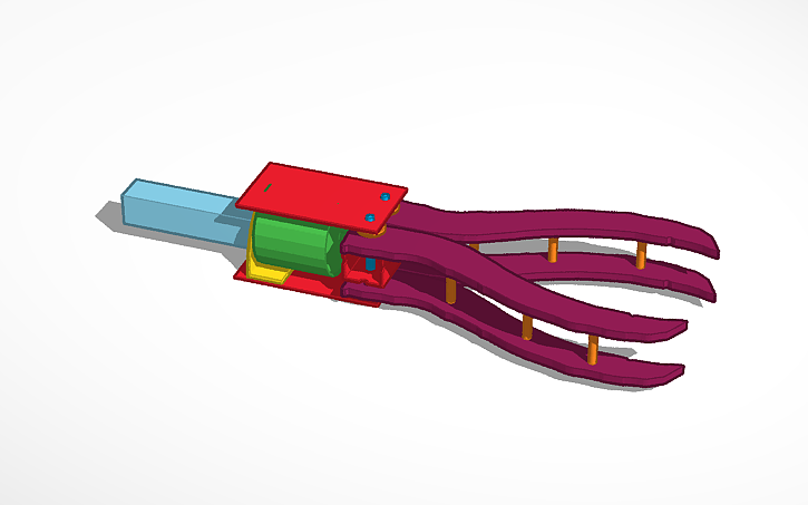3D design Argyle (robot claw & motor) - Tinkercad