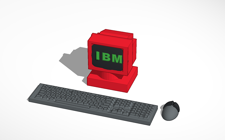 3D design foxs old computer | Tinkercad