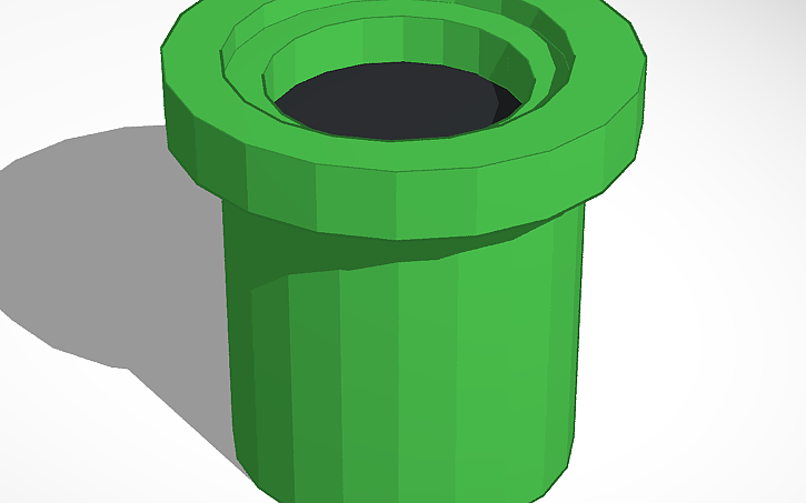 3D design Big Mario Pipe | Tinkercad
