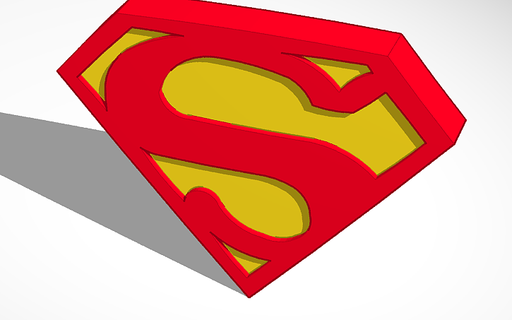 3D design Copy of superman logo the movie | Tinkercad