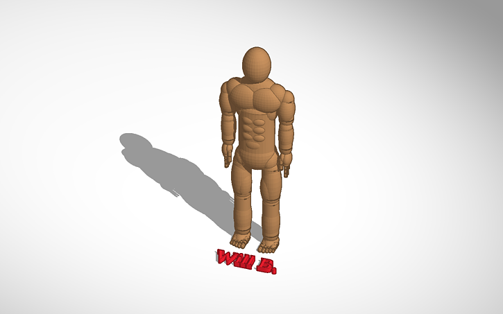 3D design Human Body---I didn't scan this! - Tinkercad