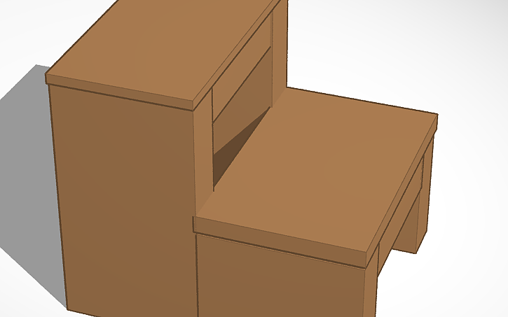 3D design Step Stool - Tinkercad