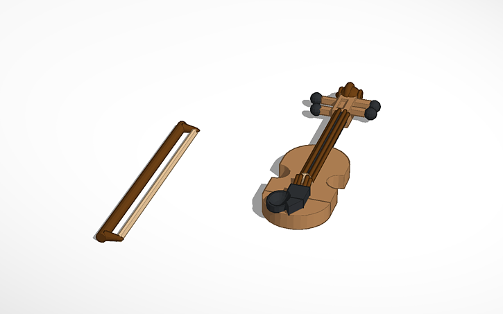 3D design Violin - Tinkercad