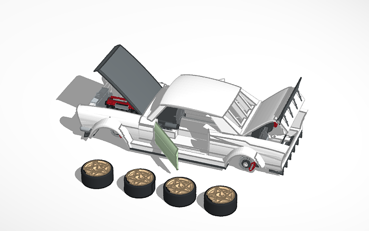3D design Ken Block's Gymkhana Mustang (2) - Tinkercad