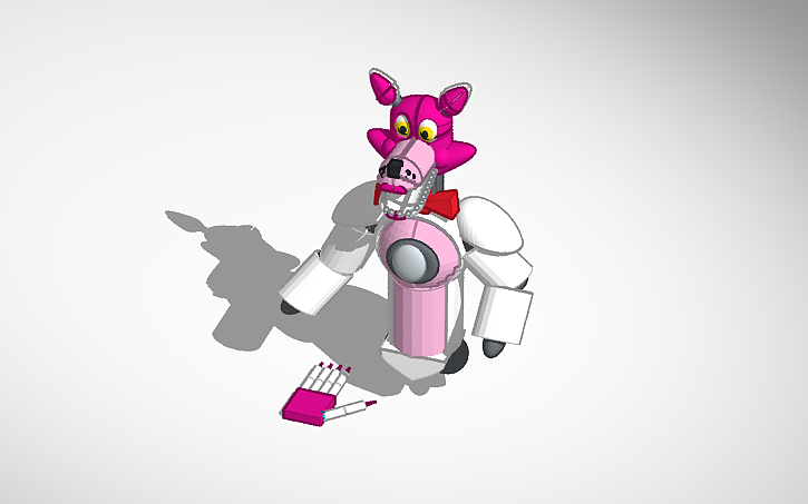 3D design Funtime Foxy - Tinkercad