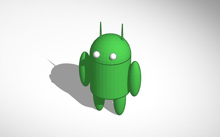 3D design android bot | Tinkercad