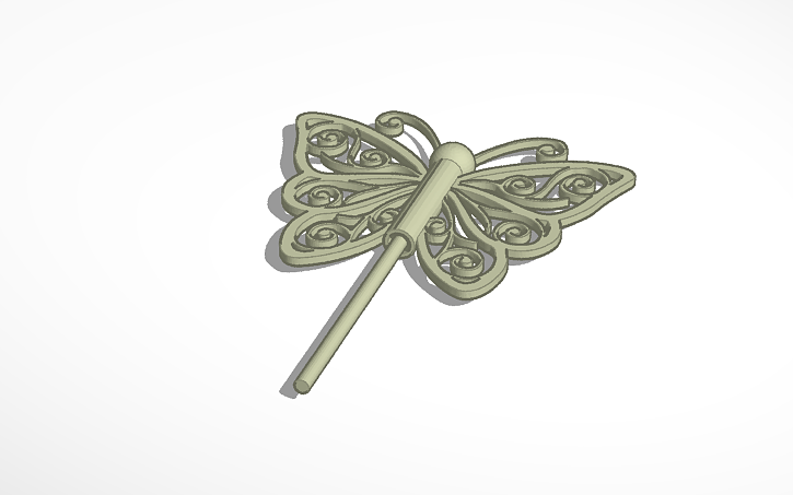 3D design Butterfly - Tinkercad