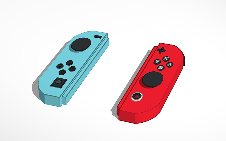 3D design Nintendo Switch Joy Cons - Tinkercad