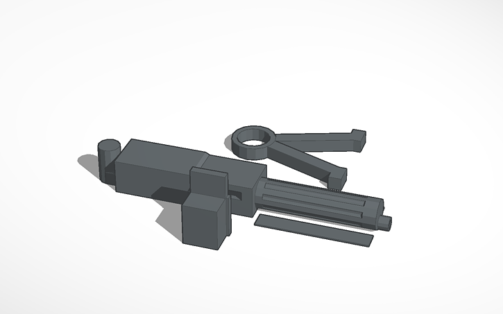 3D design Maxim machine gun lego - Tinkercad