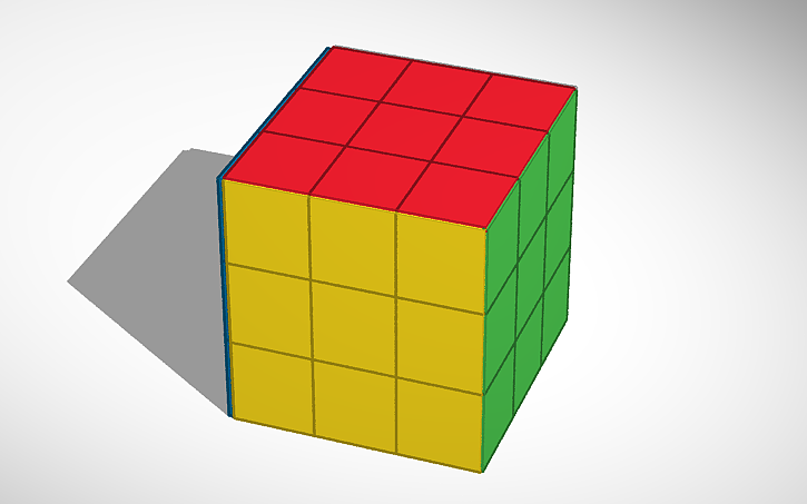 3D design Rubik's cube - Tinkercad
