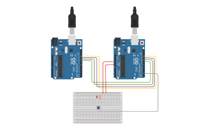 Circuit design SPI - Tinkercad