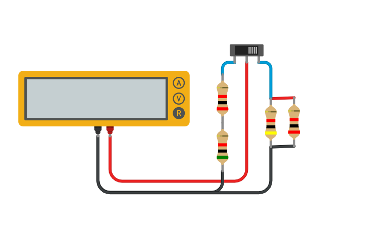 Circuit design Measure Serial and Parallel Resistors - Tinkercad