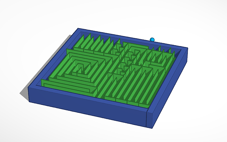 3D design Box Maze test 1 finish | Tinkercad