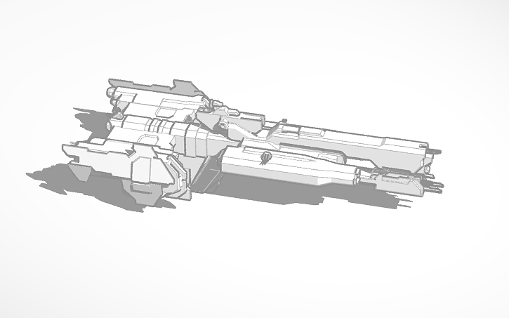 3D design halo frigate - Tinkercad
