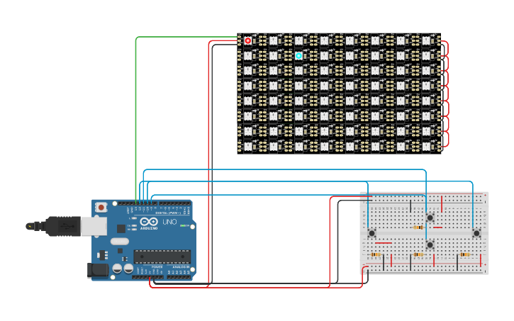 Circuit design Snake papus pros | Tinkercad