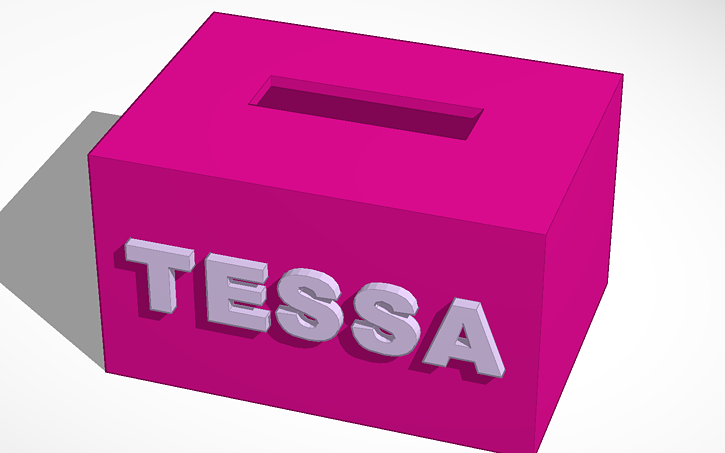3D design money box - Tinkercad