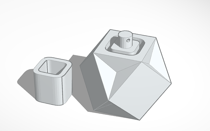 3D design Perfume Bottle - Aromatic - Tinkercad